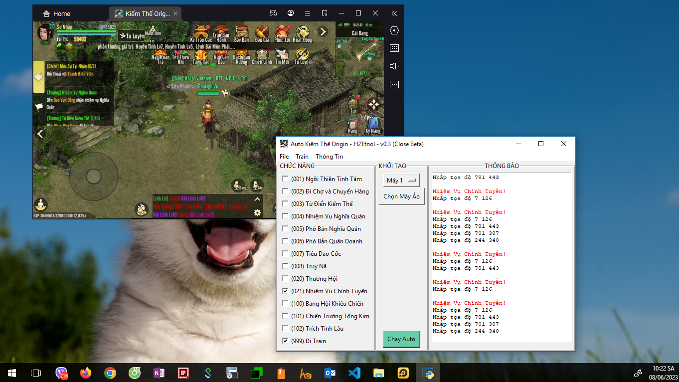 Auto Kiếm Thế Origin Free (miễn phí) dành cho game thủ - H2T Tool
